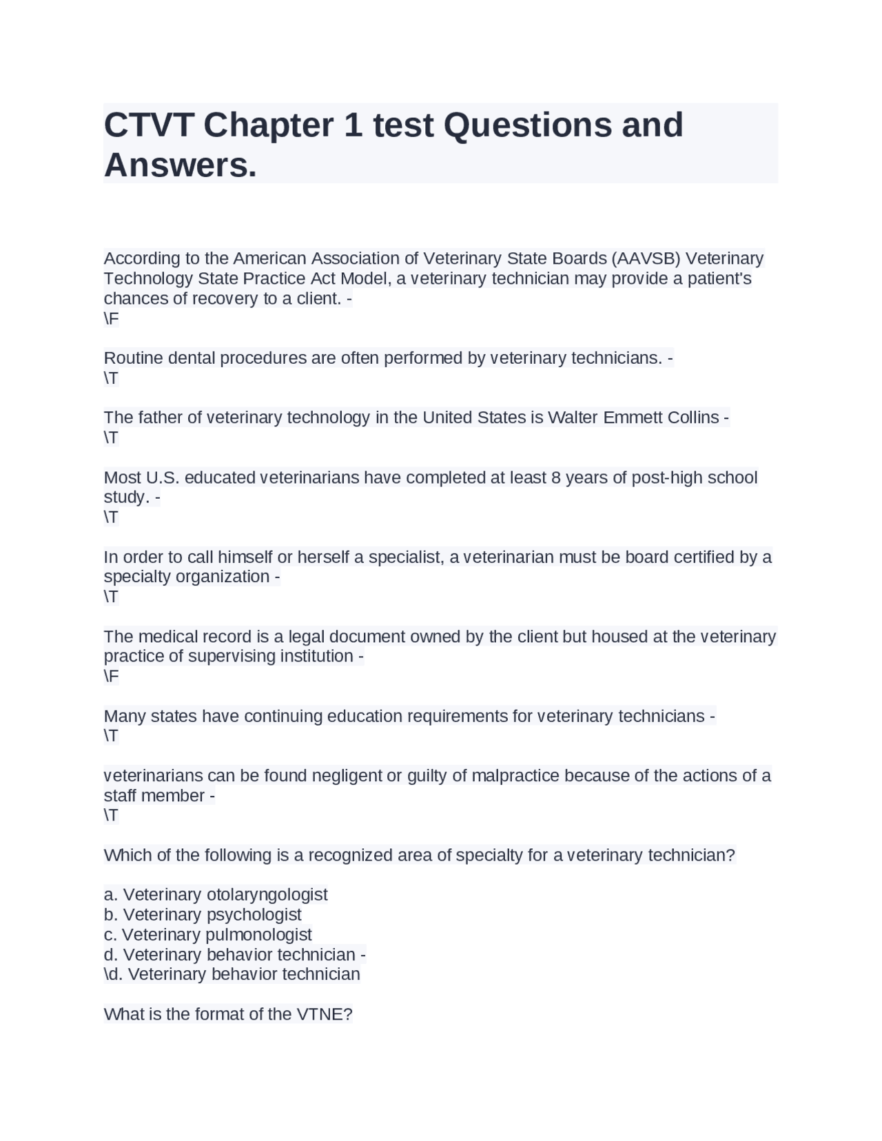 Veterinary Technology: Roles, Facilities, and Practice Management ...