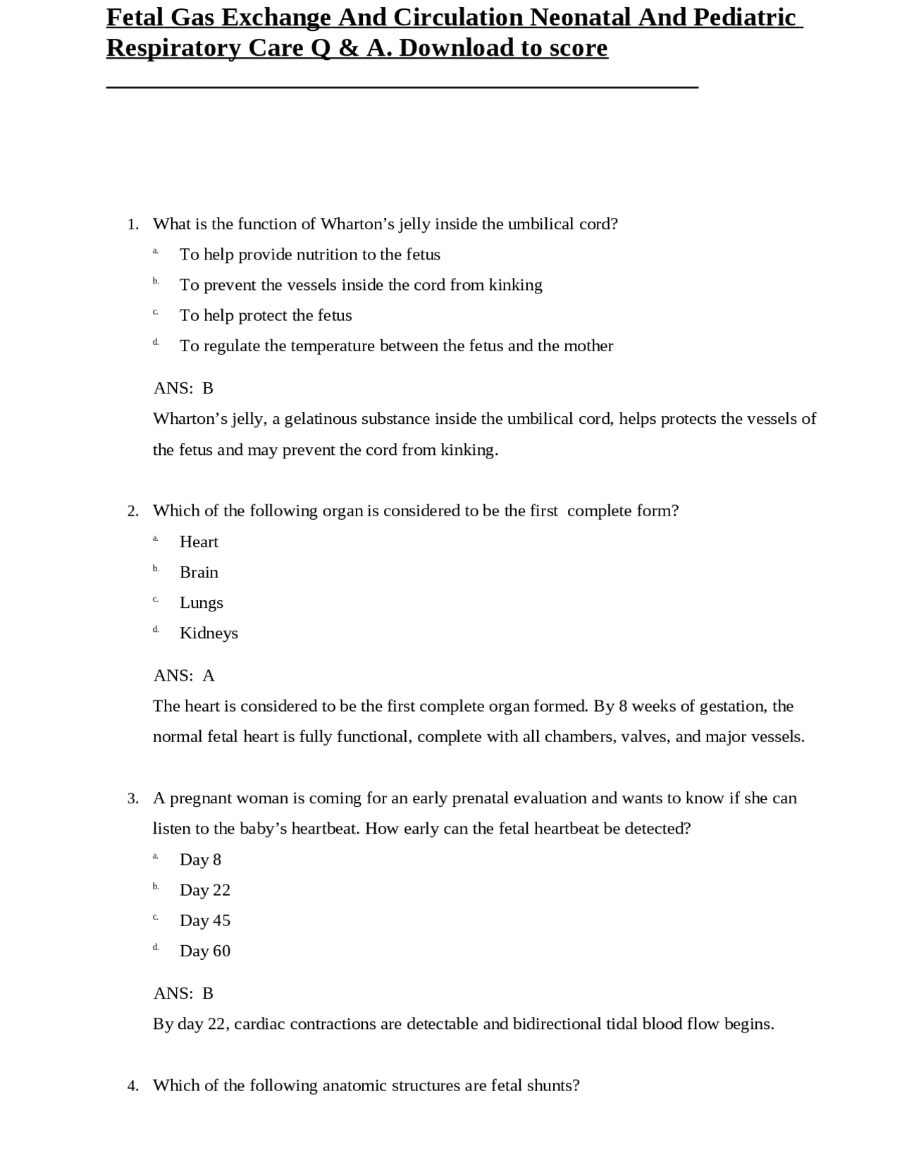 Fetal Gas Exchange and Circulation: Neonatal and Pediatric Respiratory ...