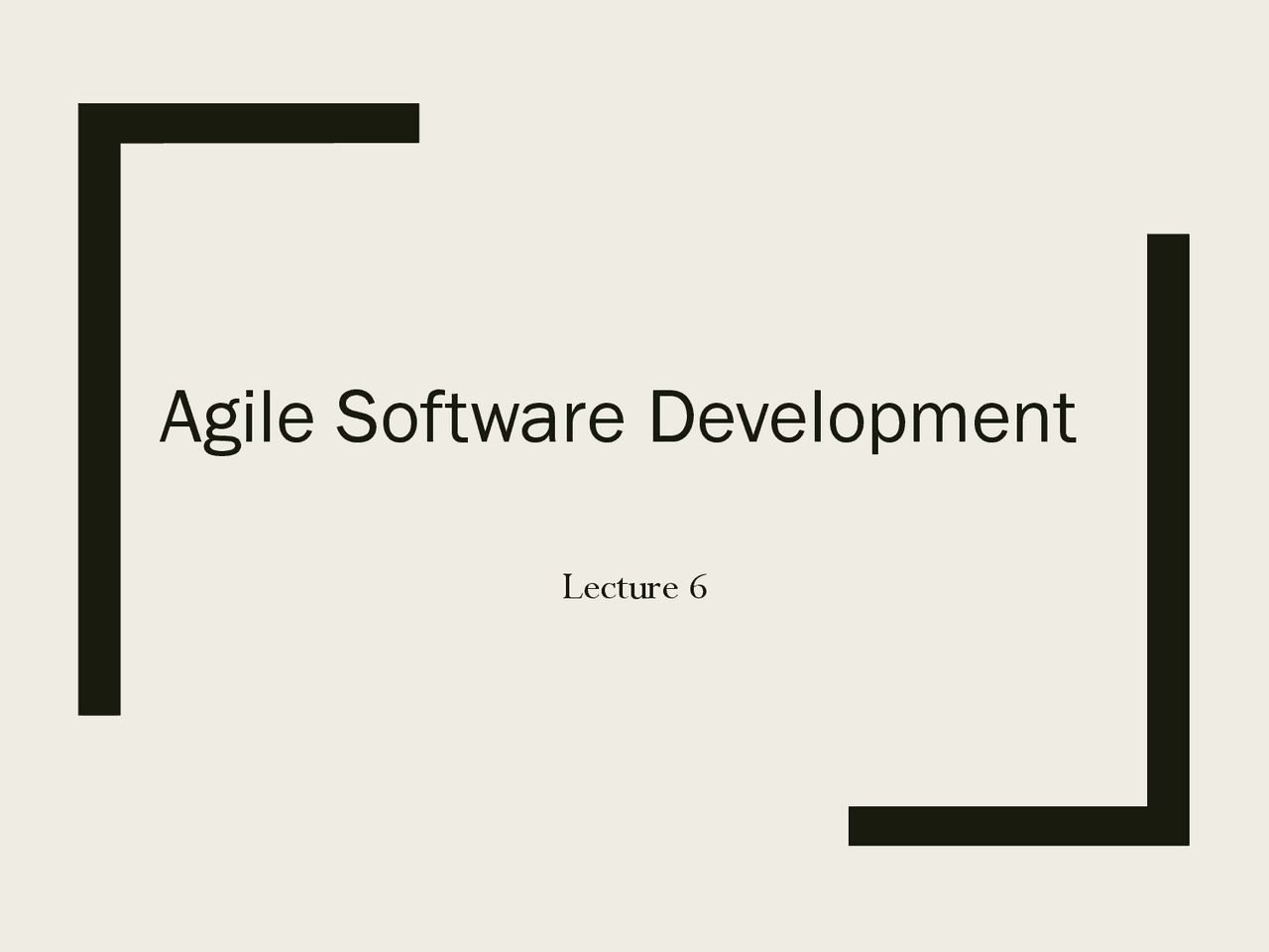 Agile Software Development: Practices and Techniques | Slides Software Engineering | Docsity