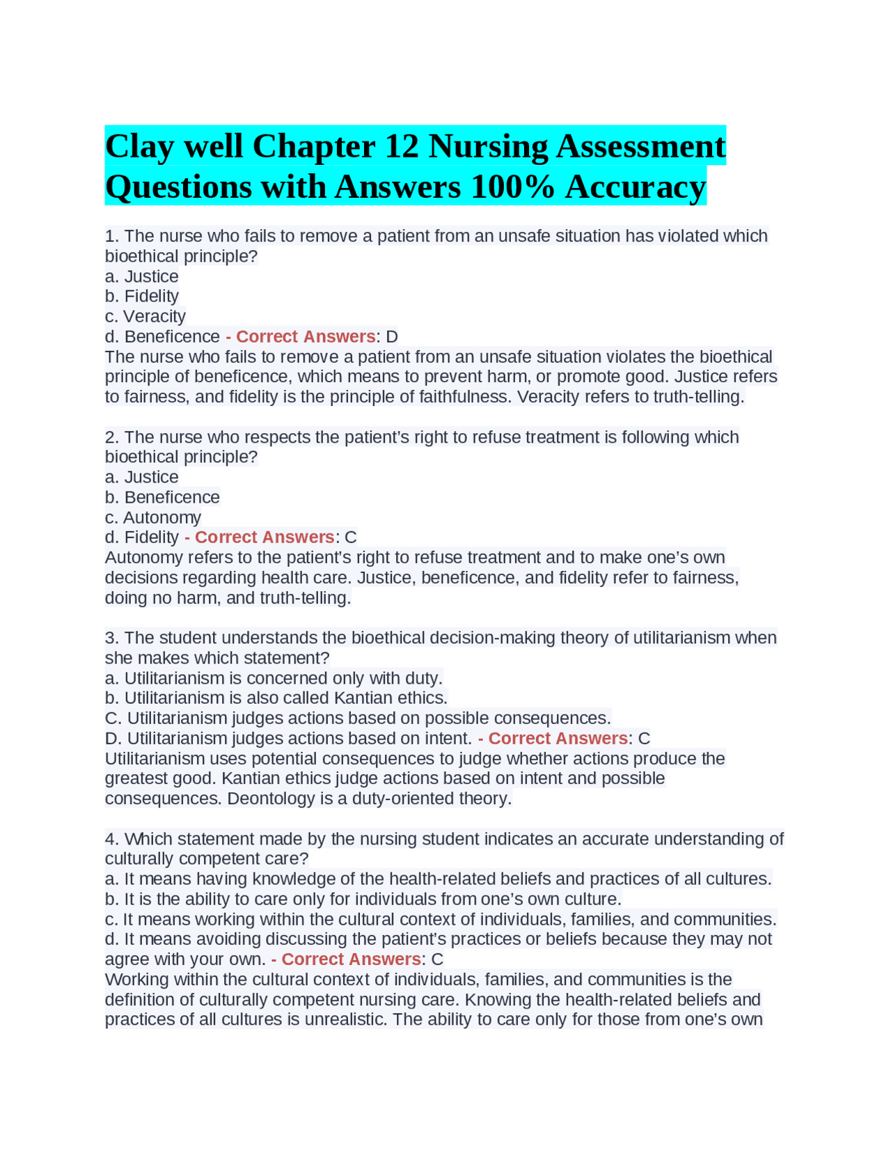 Bioethics in Nursing: Understanding Principles, Ethical Dilemmas, and ...