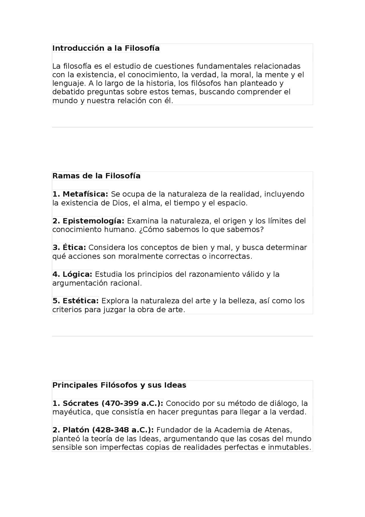 Historia de la filosofia antigua | Esquemas y mapas conceptuales de Historia de la Filosofía ...