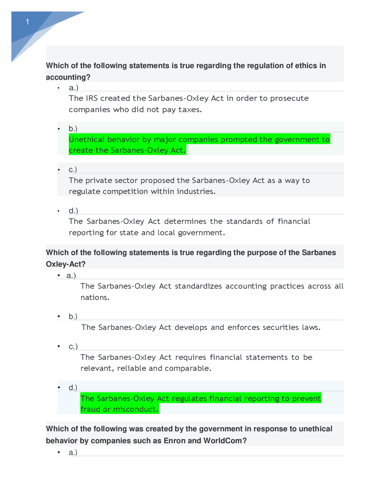 Units Challenge & Milestone questions with correct answers | Exams ...