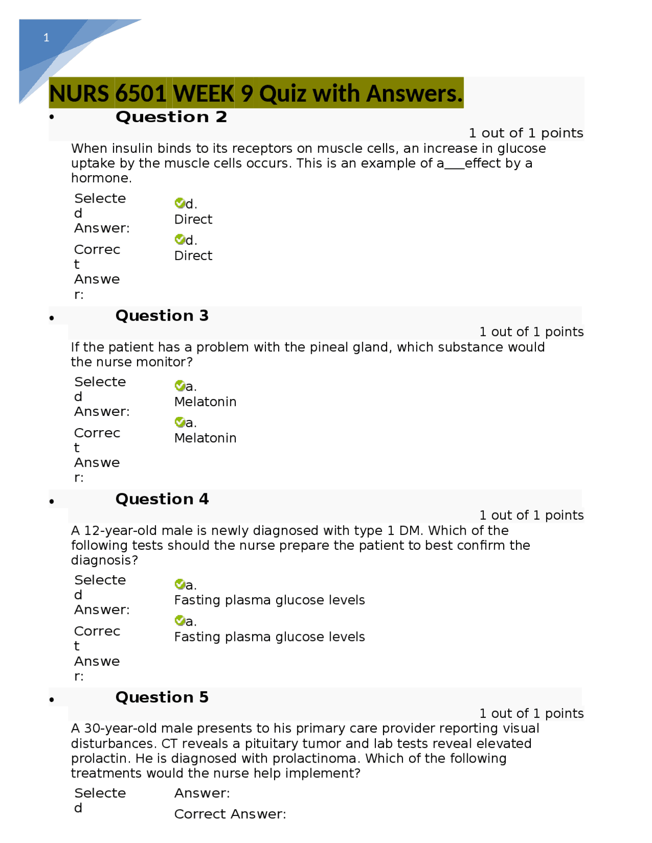 Nursing Quiz: Endocrine System and Hormonal Imbalances | Exams Health ...