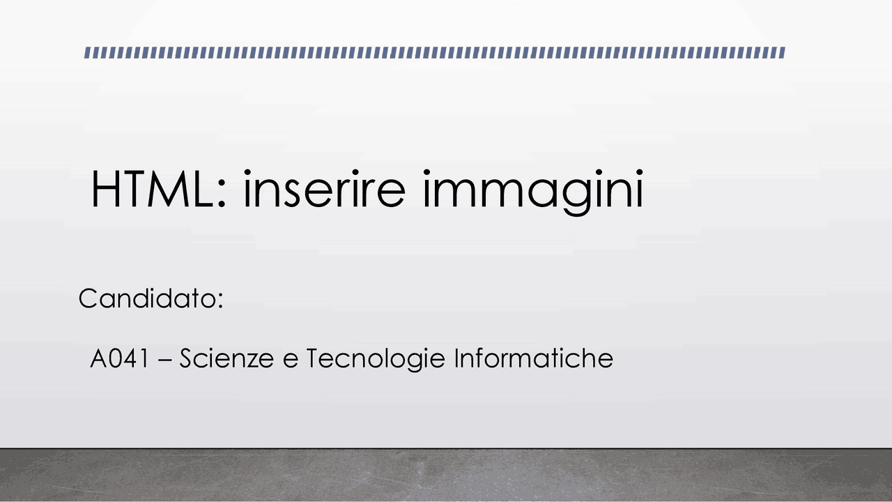 ESEMPIO UDA CONCORSO SCUOLA A-41 INFORMATICA PROVA ORALE TITOLO html inserire immagini | Prove d ...