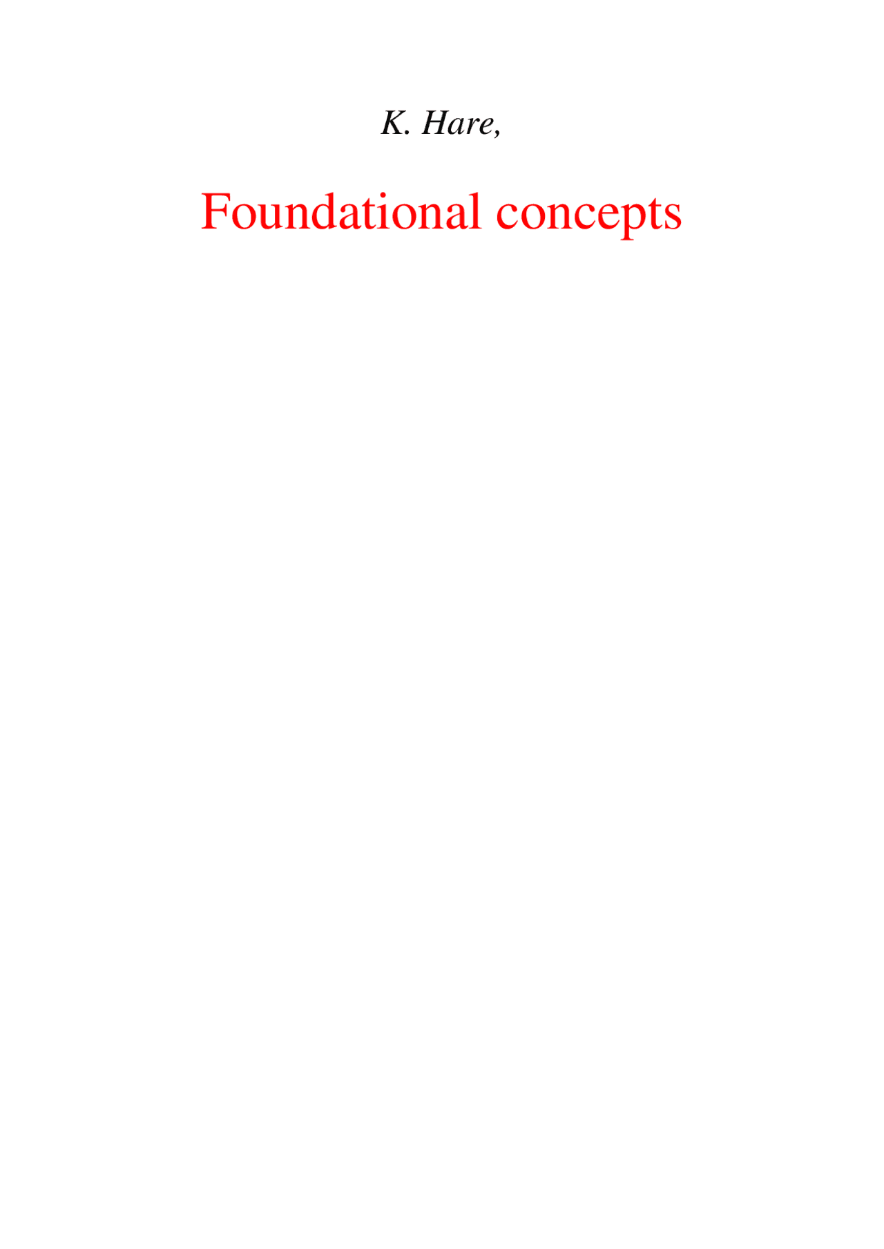 Foundational concepts | Summaries Nursing | Docsity