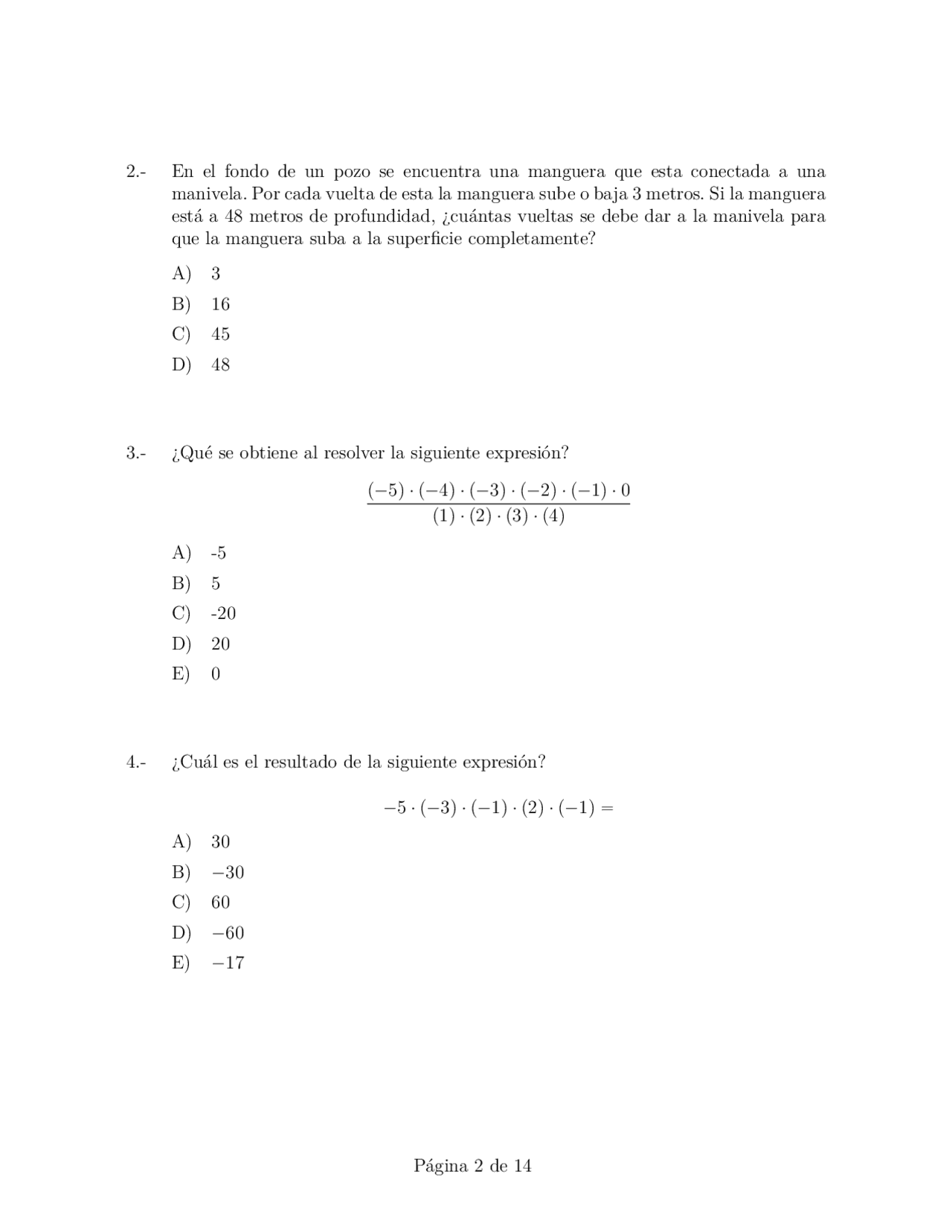 Ejercicios practicos | Ejercicios de Matemáticas | Docsity