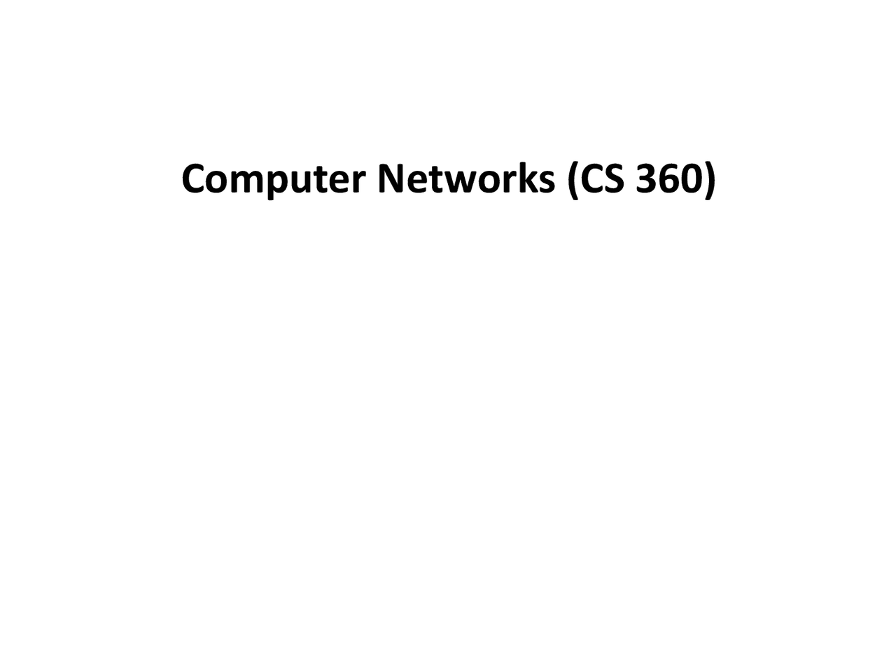 Computer Network Chapter 01: Computer Networks | Slides Computer Networks | Docsity
