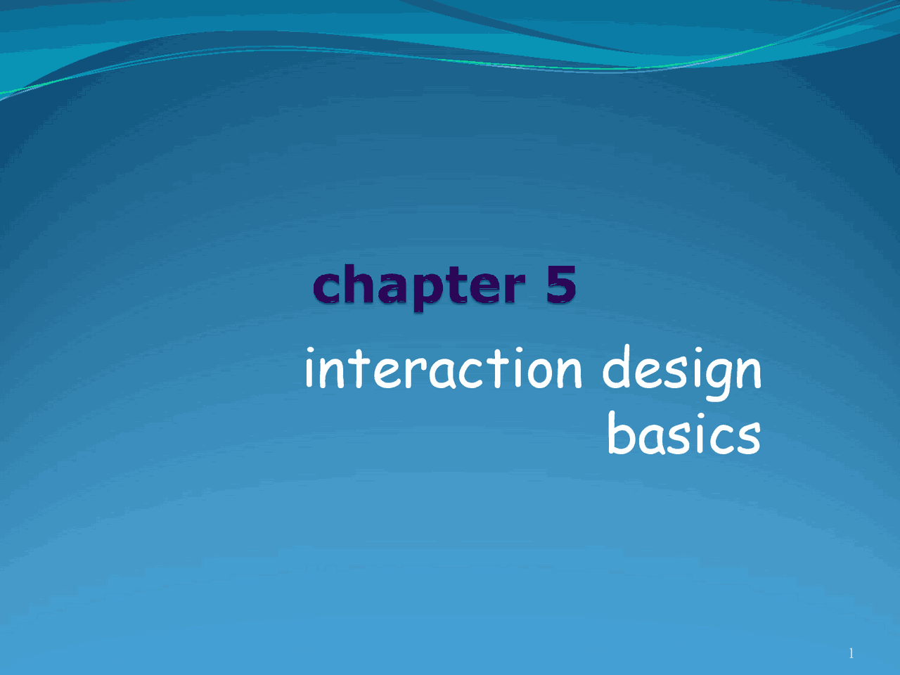 Human Computer Interaction Chapter 05 Interaction Design Basics Slides Human Computer