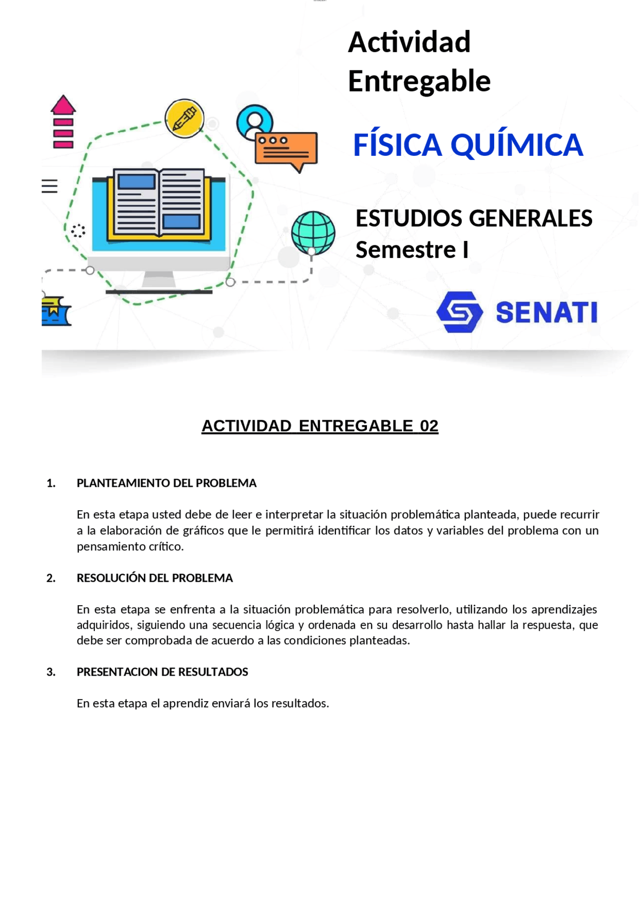 entregable 2 fisica y quimica senati | Ejercicios de Física | Docsity
