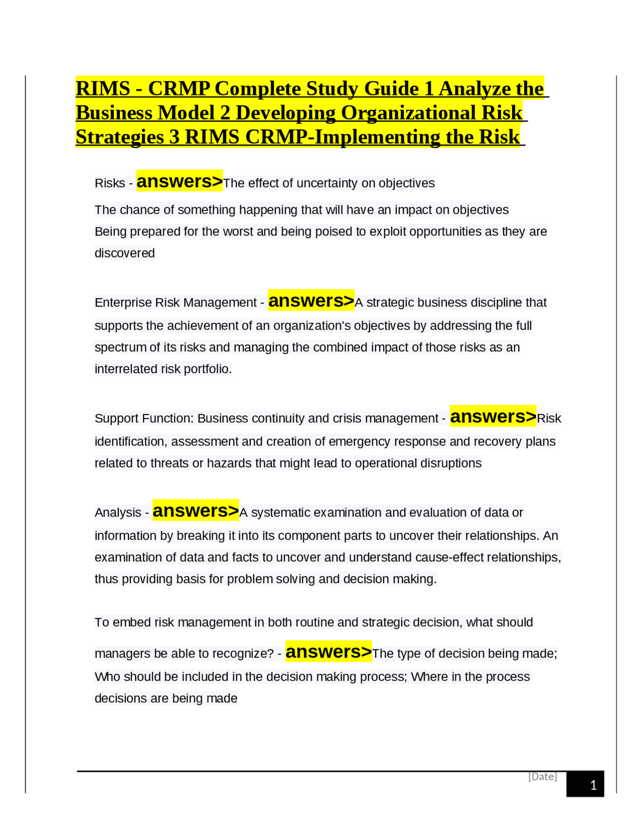 Embedding Risk Management in Decision Making: A Comprehensive Guide ...