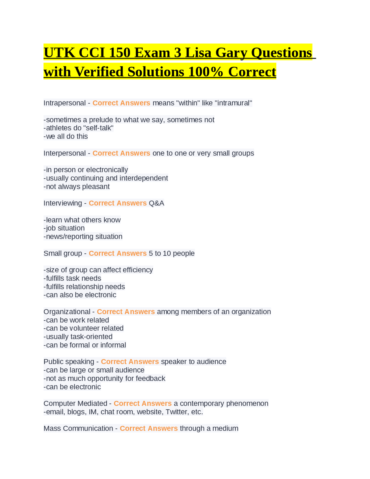 Communication and Nonverbal Cues: A Comprehensive Study Guide | Exams ...