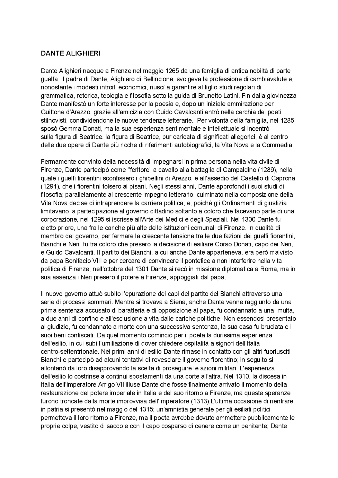 Dante e la Divina Commedia: un viaggio spirituale e letterario | Schemi ...