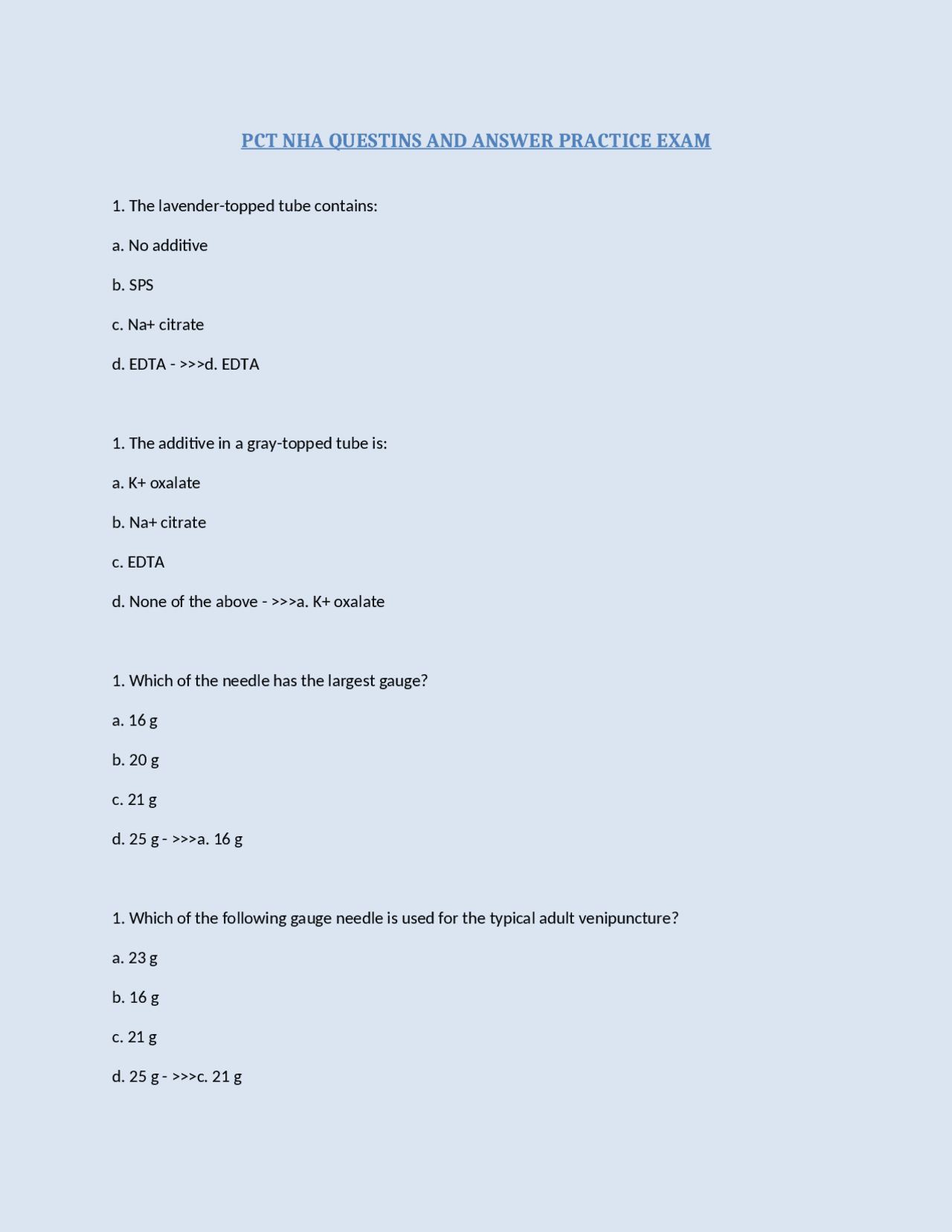 Medical Assistant Study Notes: Phlebotomy, ECG, and Urinalysis | Exams ...