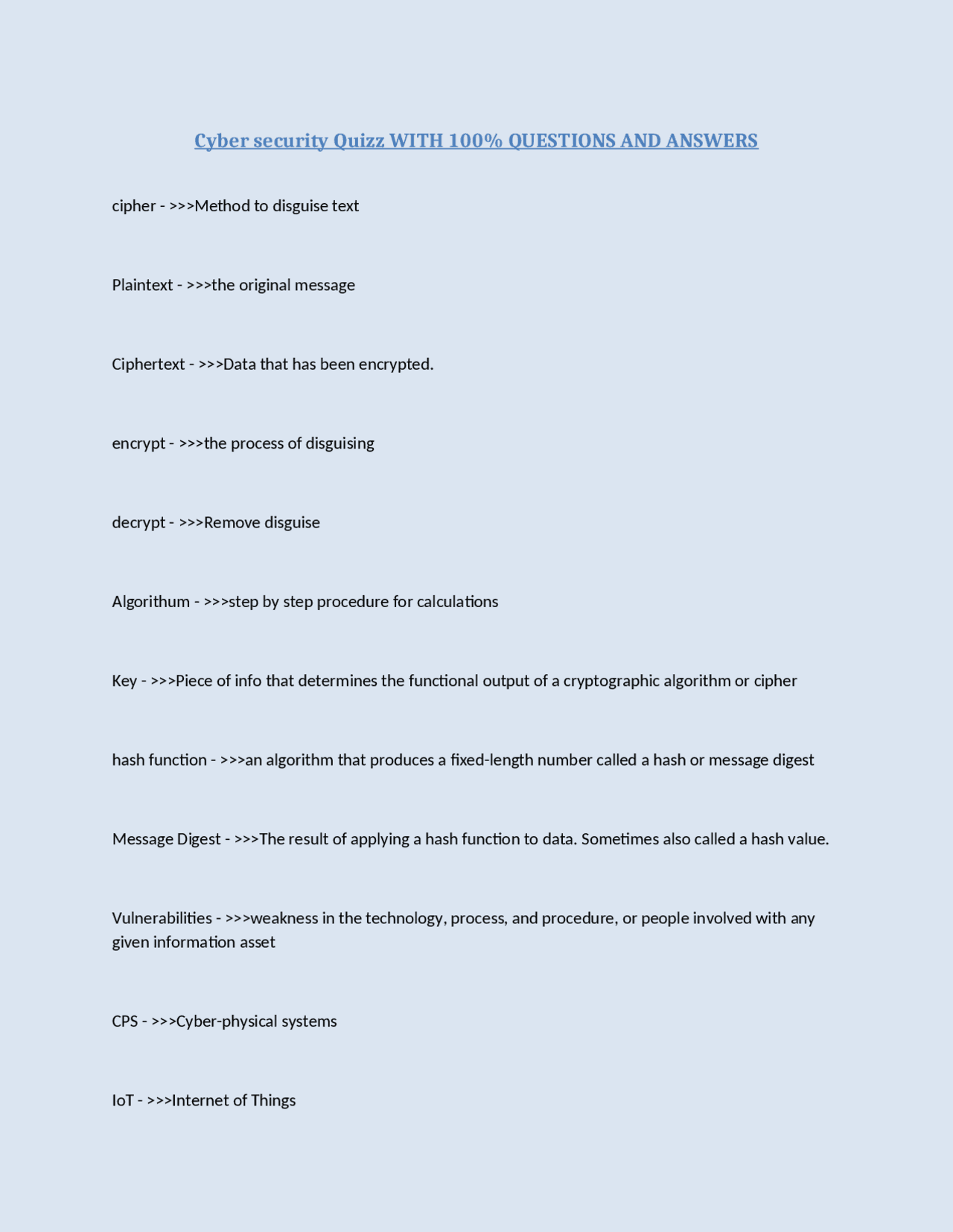 Cyber Security Quiz: Cryptography, Digital Signatures, and PKI | Exams Cybercrime, Cybersecurity ...