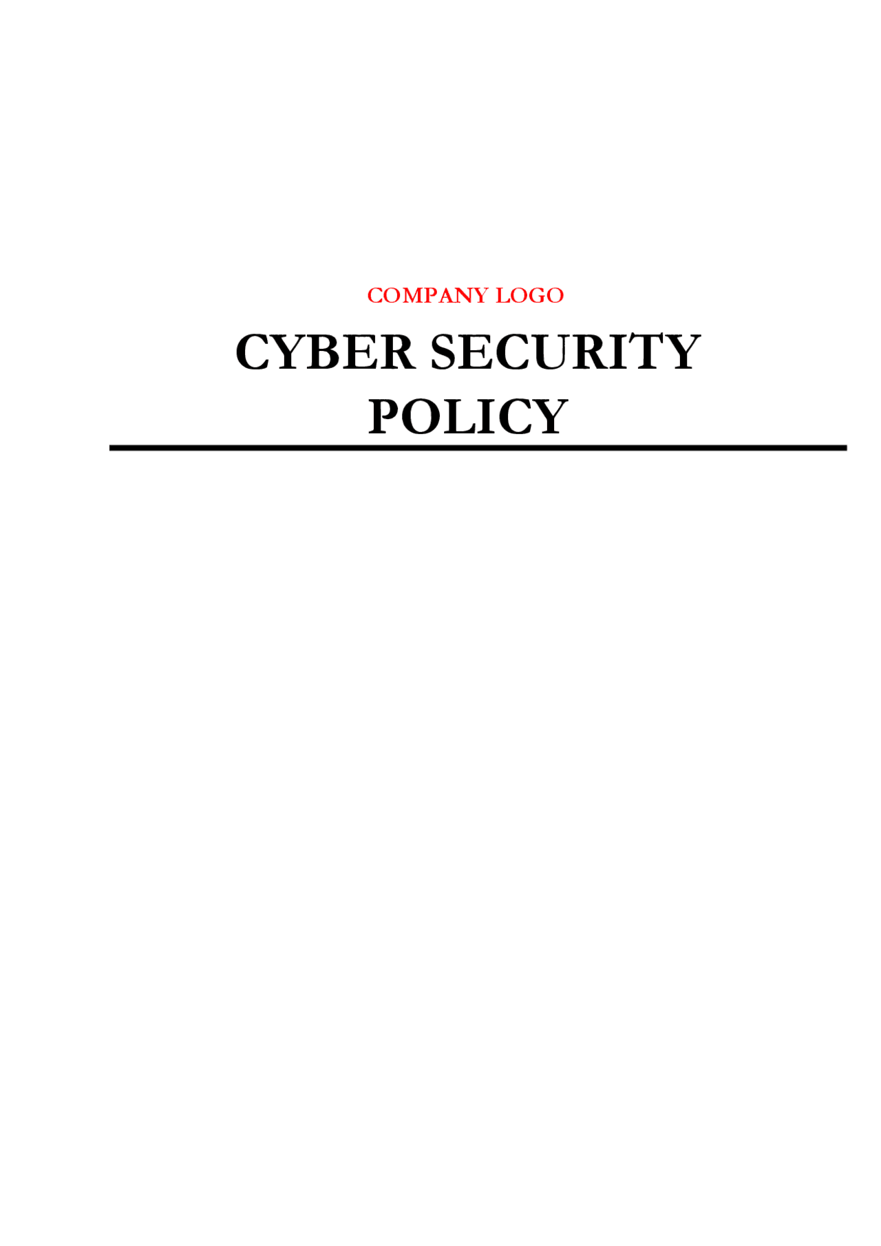 DIGITAL BANK CYBERSECURITY POLICY TEMPLATE | Summaries Cybercrime ...