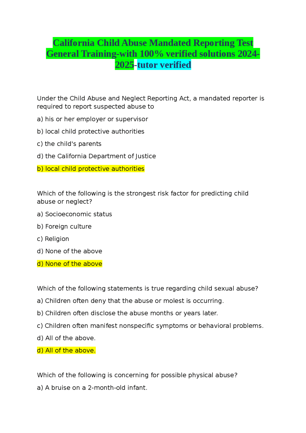 Understanding the Role of Mandated Reporters in California Child Abuse ...