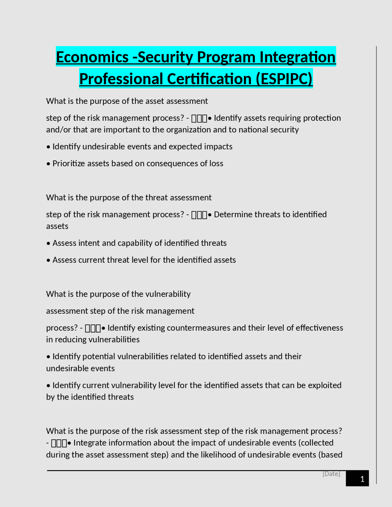 National Security: Risk Management & PPB&E Process | Exams Economics ...