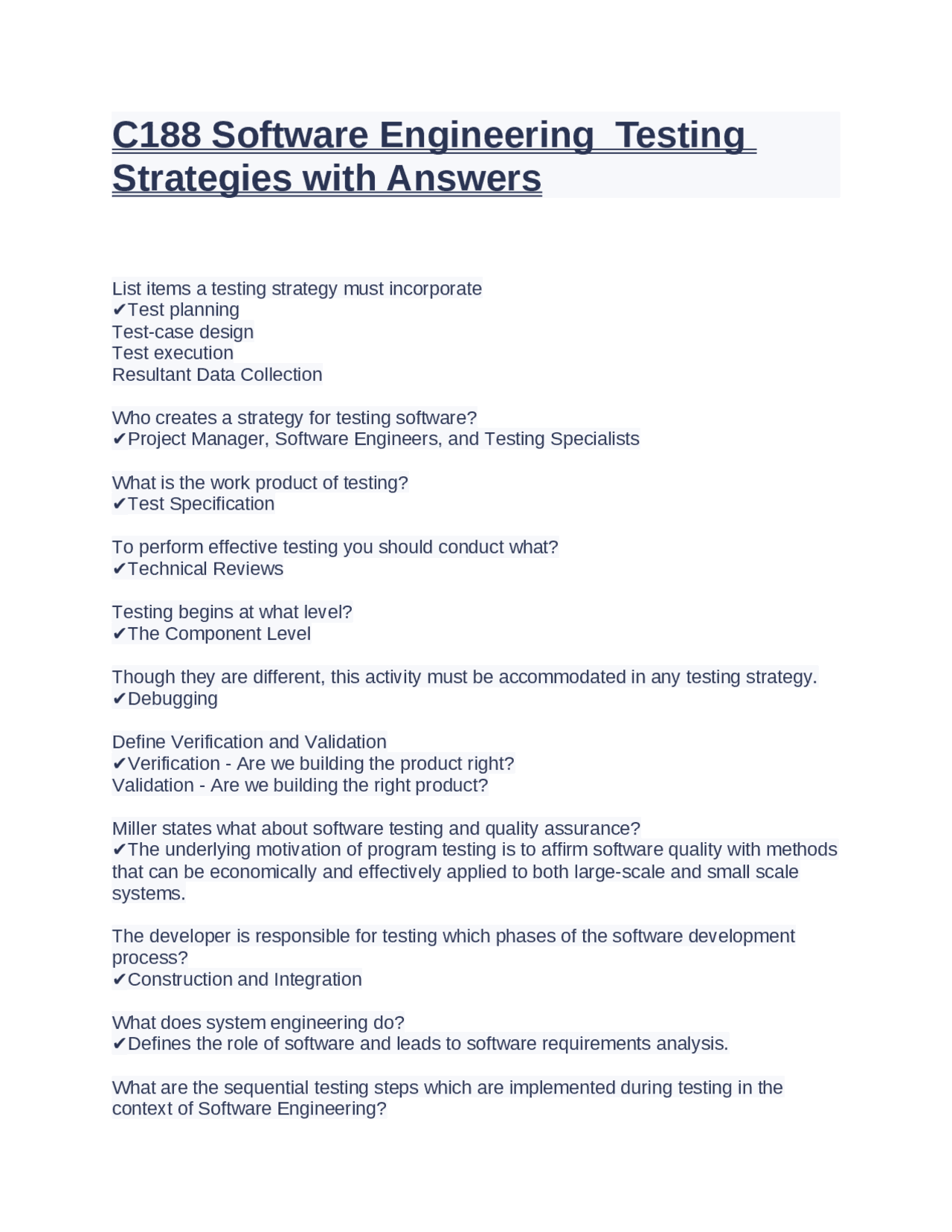 Software Engineering Testing Strategies: A Comprehensive Guide | Exams ...