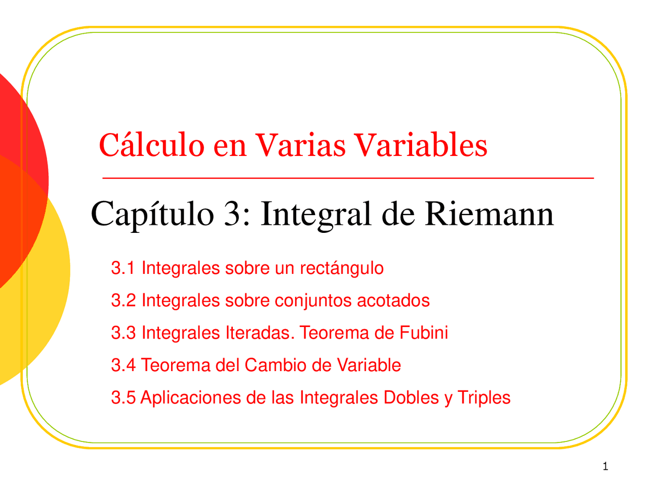 Teorema de Fubini y Aplicaciones de Integrales Dobles y Triples ...