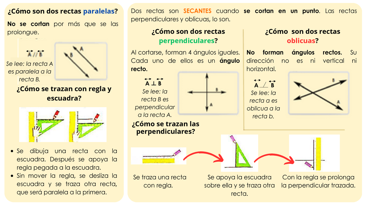 TIPOS DE RECTAS GEOMETRÍA | Ejercicios de Matemáticas | Docsity