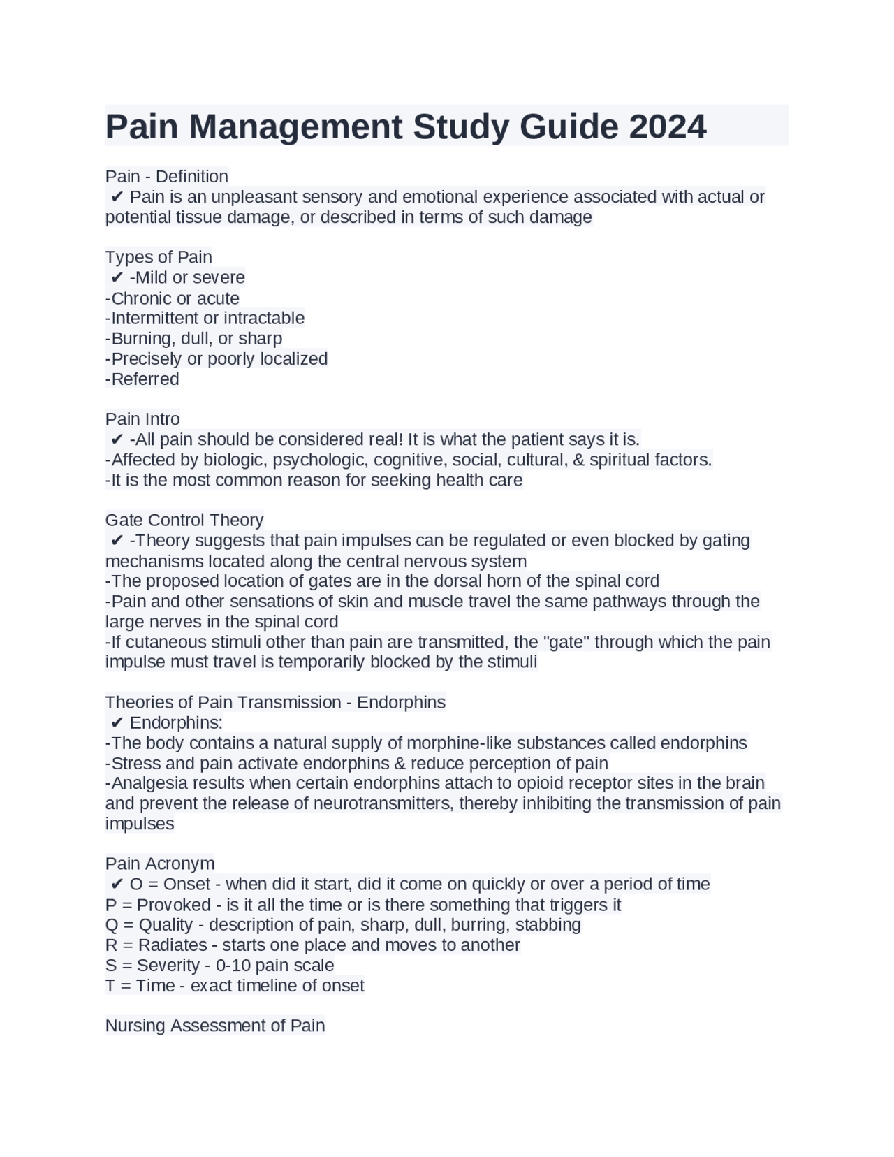 Understanding and Managing Pain: A Comprehensive Guide for Nurses ...