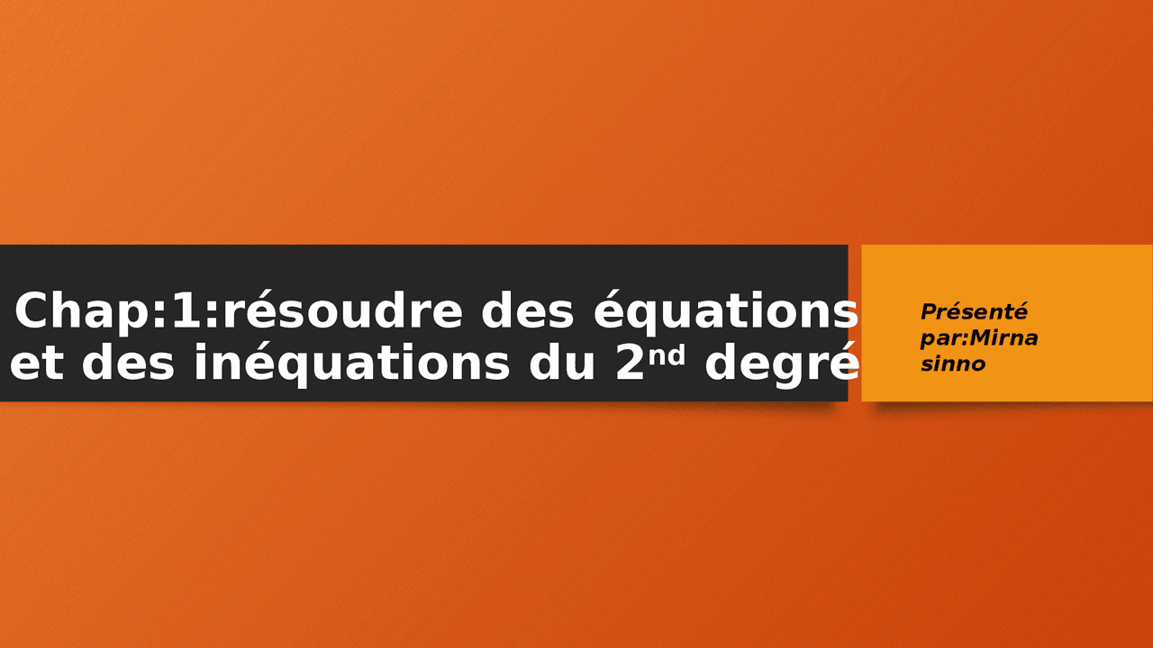 Equation and inequation in french language | Summaries Mathematics ...