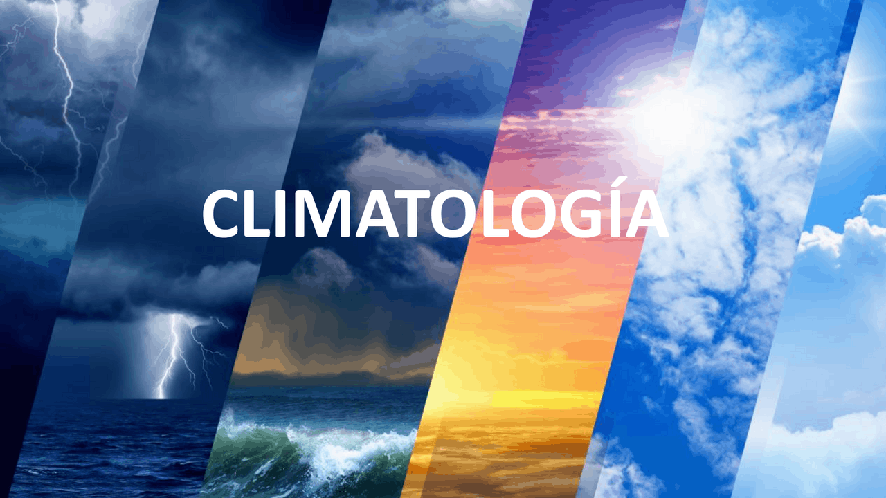 Climatología: Tiempo, Clima y Factores Determinantes | Diapositivas de ...
