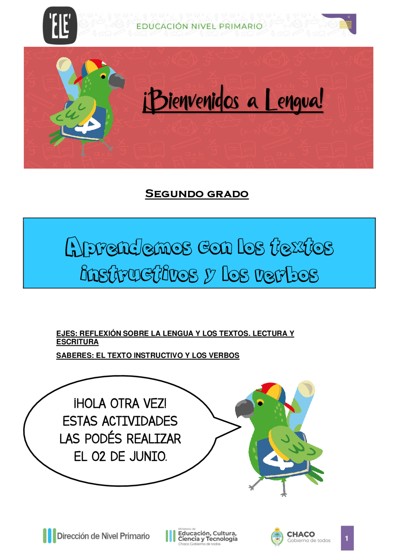 Textos instructivos y verbos - Prof. Uzumaki | Guías, Proyectos, Investigaciones de Ciencia ...