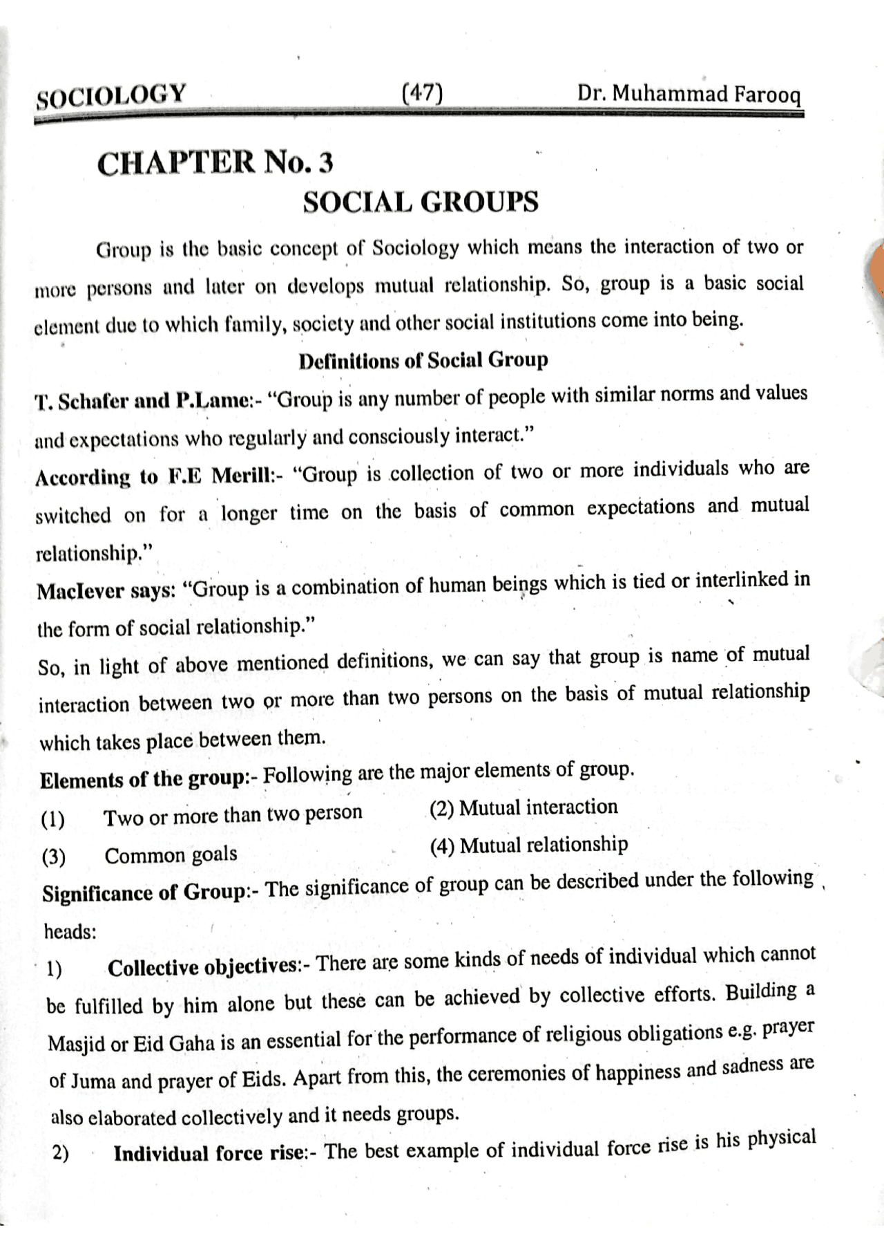 Social group feature and their role in society building | Slides ...