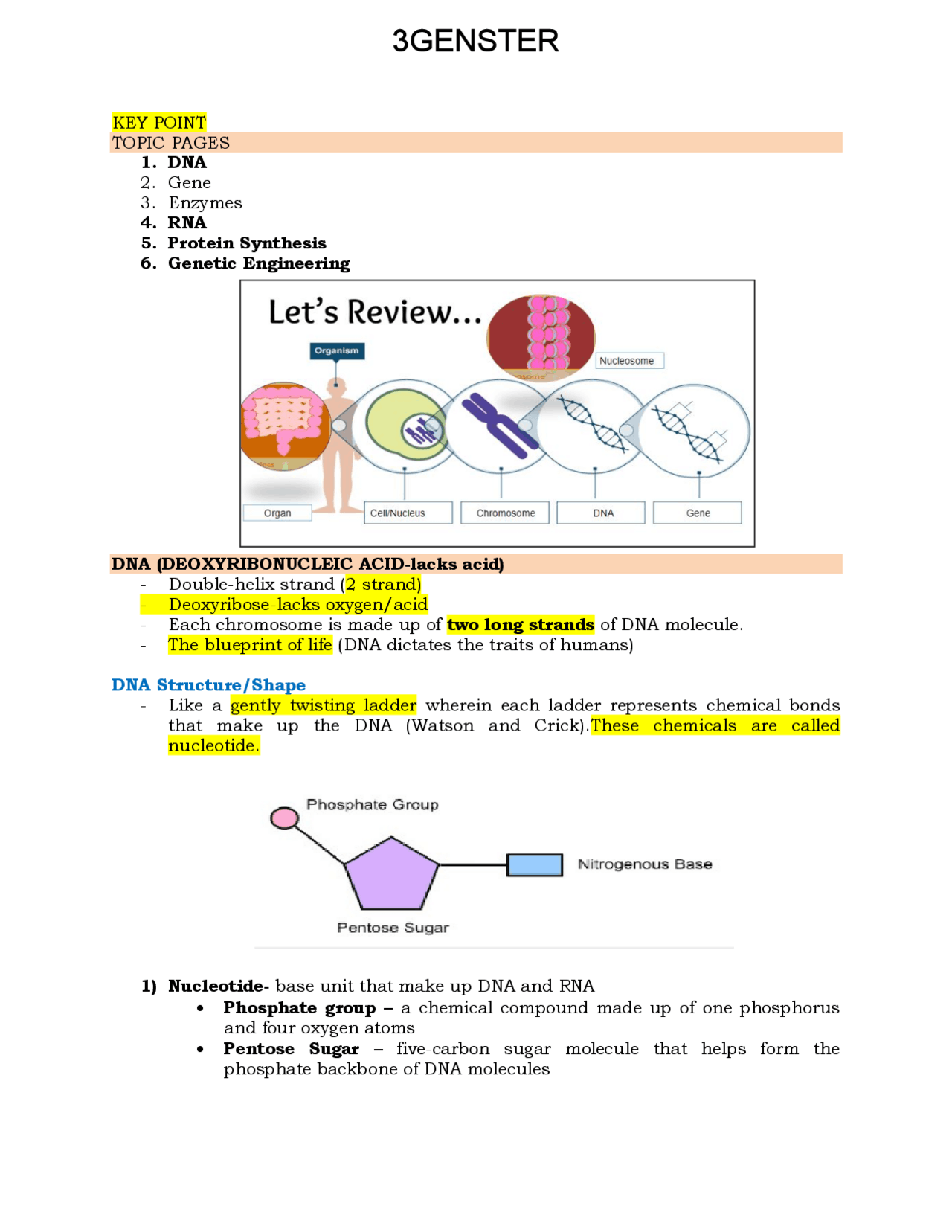 Understanding DNA, Genes, Enzymes, RNA, and Protein Synthesis | Lecture ...