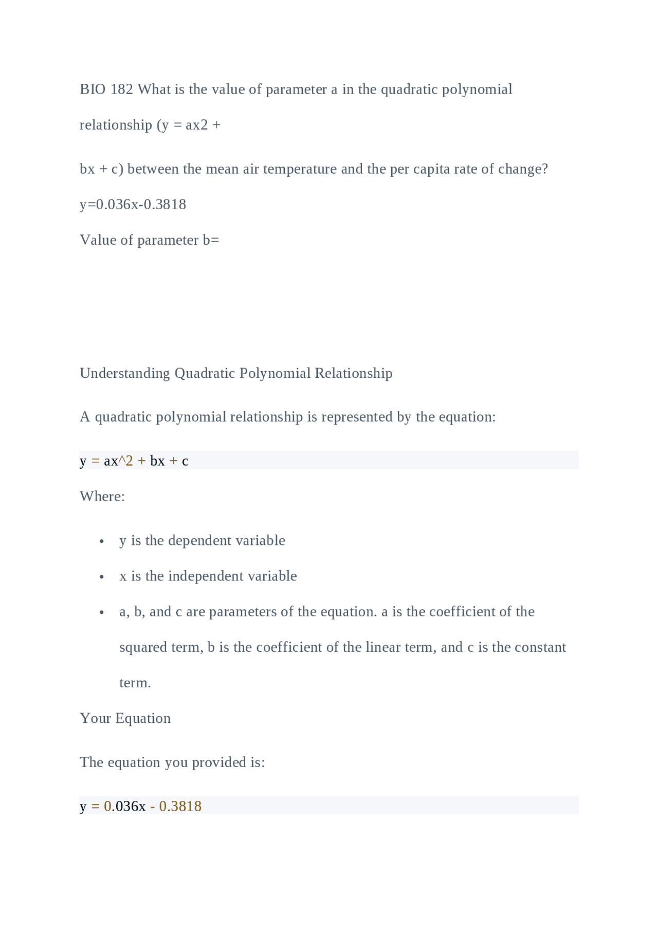 Understanding the Value of Parameter a in a Linear Equation | Lecture ...