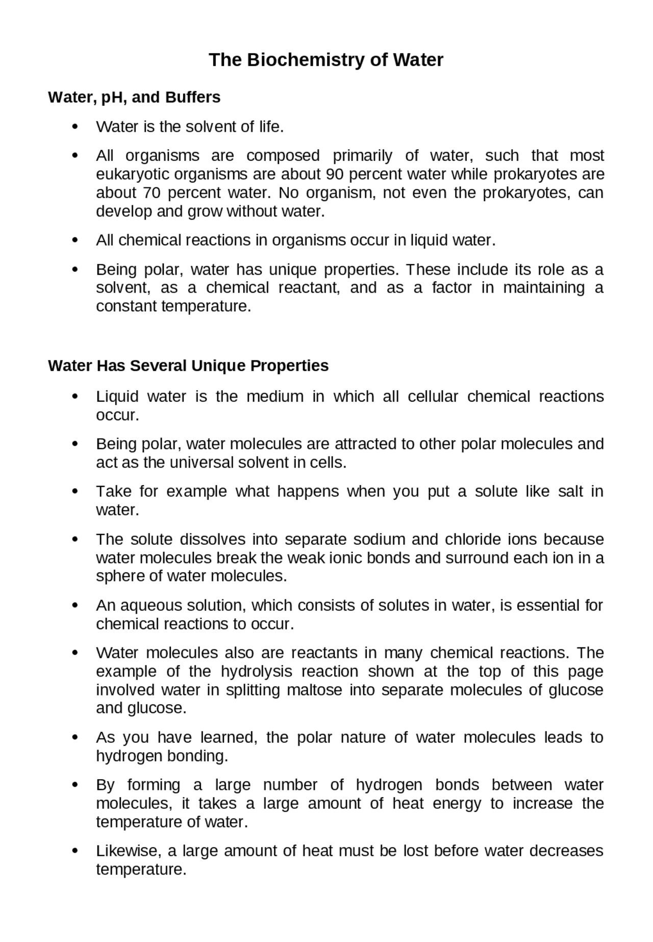 The Importance of Water and pH Balance in Biological Systems ...