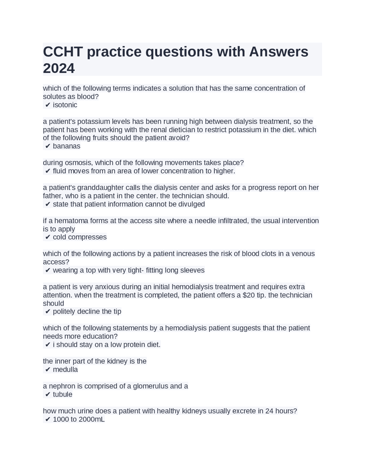 Emergency Procedures and Best Practices for Hemodialysis Patients ...