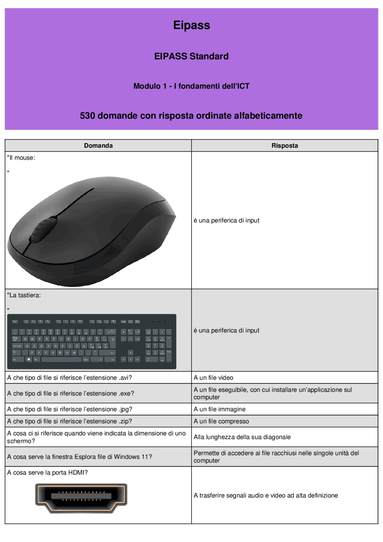 EIPASS Standard Modulo 1 versione 2024-Per aggiornamento graduatorie docenti I e II fascia ...