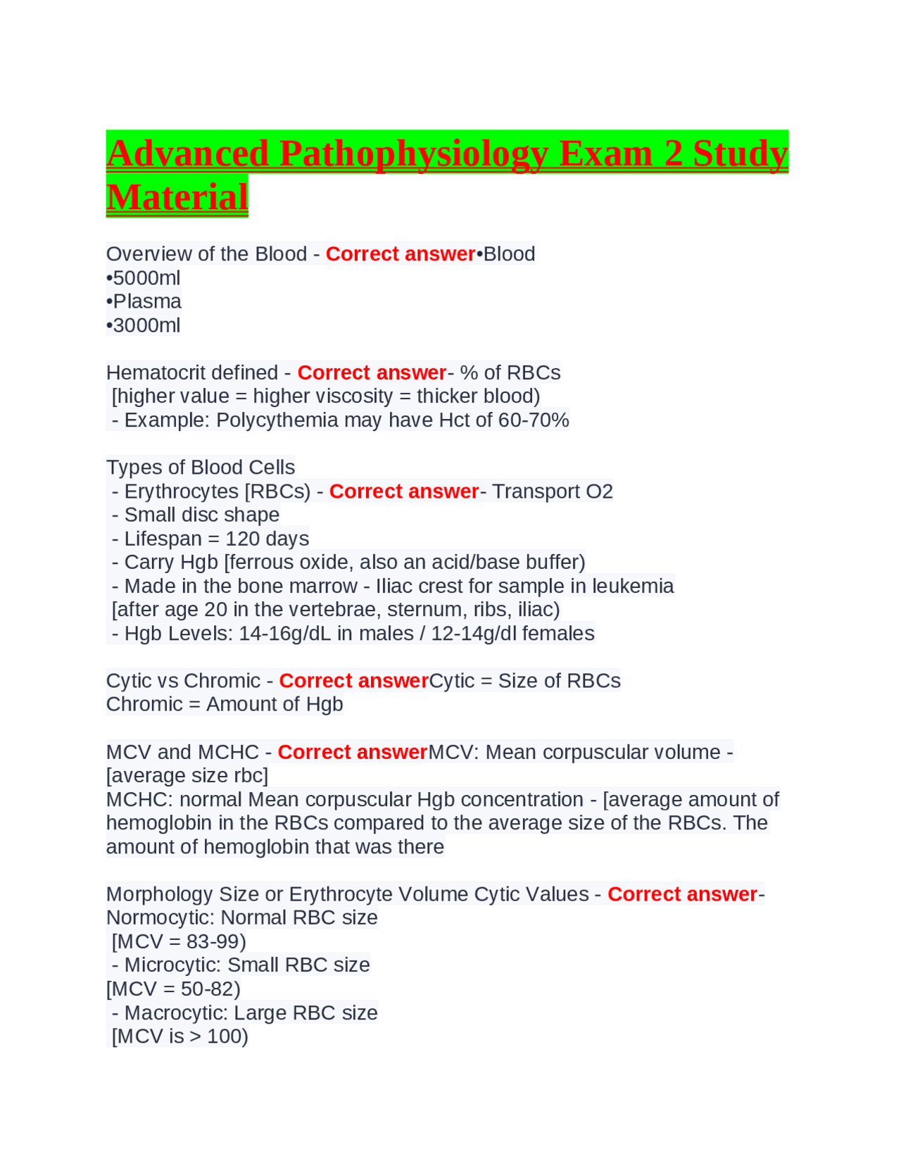 Understanding Hematology: Blood Cells, Pathologies, and Infections ...