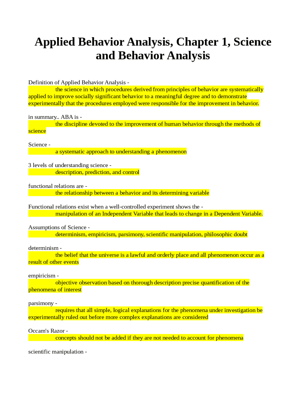 Understanding Applied Behavior Analysis: Principles, Dimensions, and ...