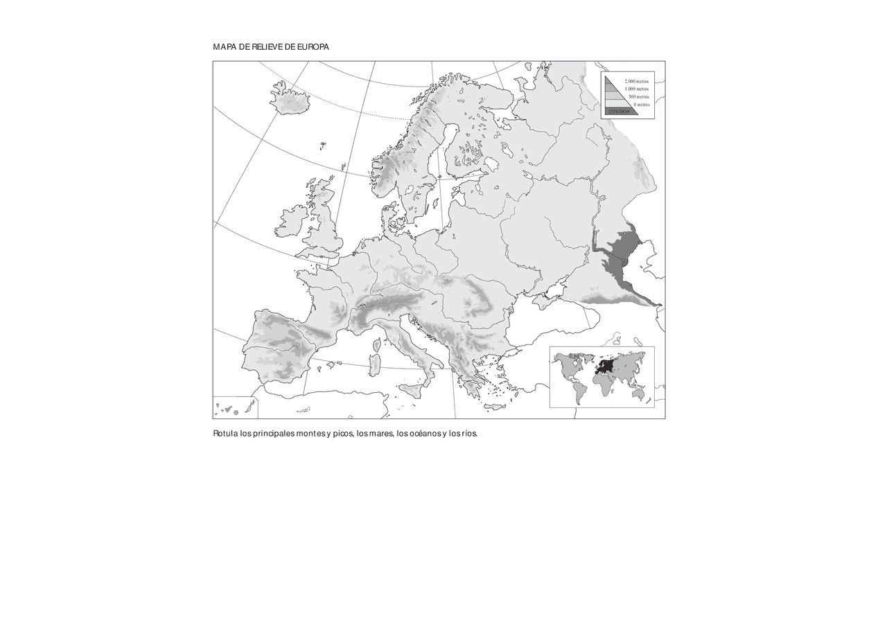 mapa de europa para aprender | Monografías, Ensayos de Geografía | Docsity