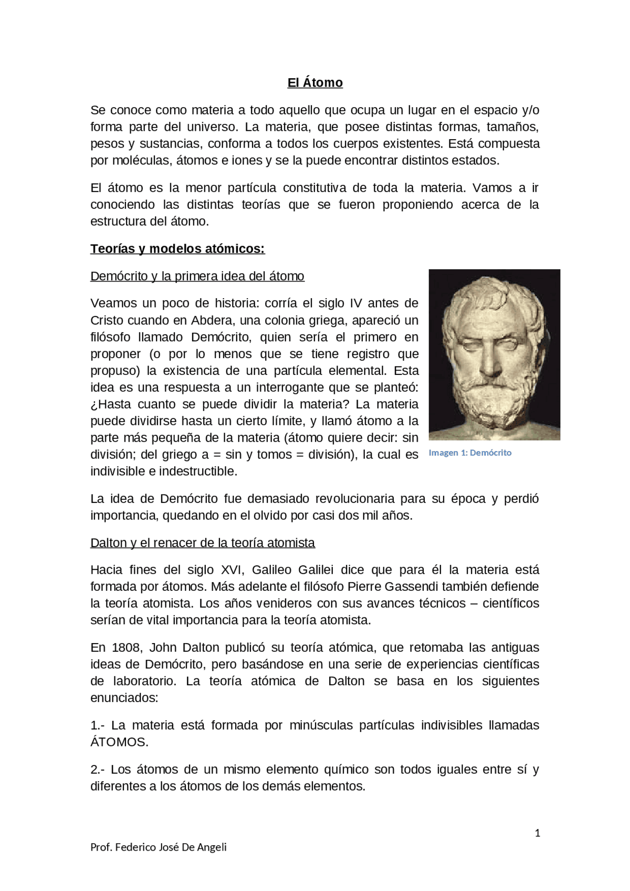 Historia y teorías del átomo: Demócrito, Thomson, Rutherford, Bohr y el ...