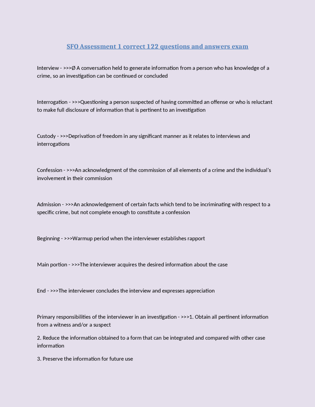 Investigative Techniques and Ethics in Law Enforcement | Exams ...