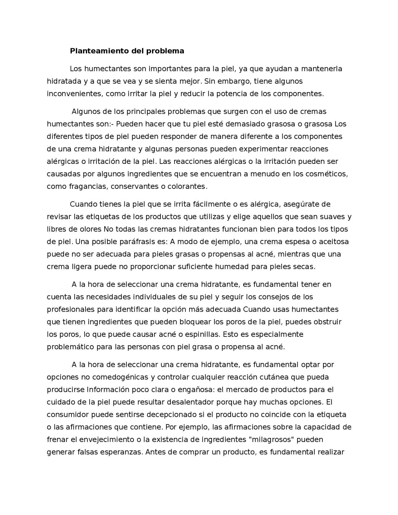 PLANTEAMIENTO DE PROBLEMA | Guías, Proyectos, Investigaciones de Escritura Técnica | Docsity