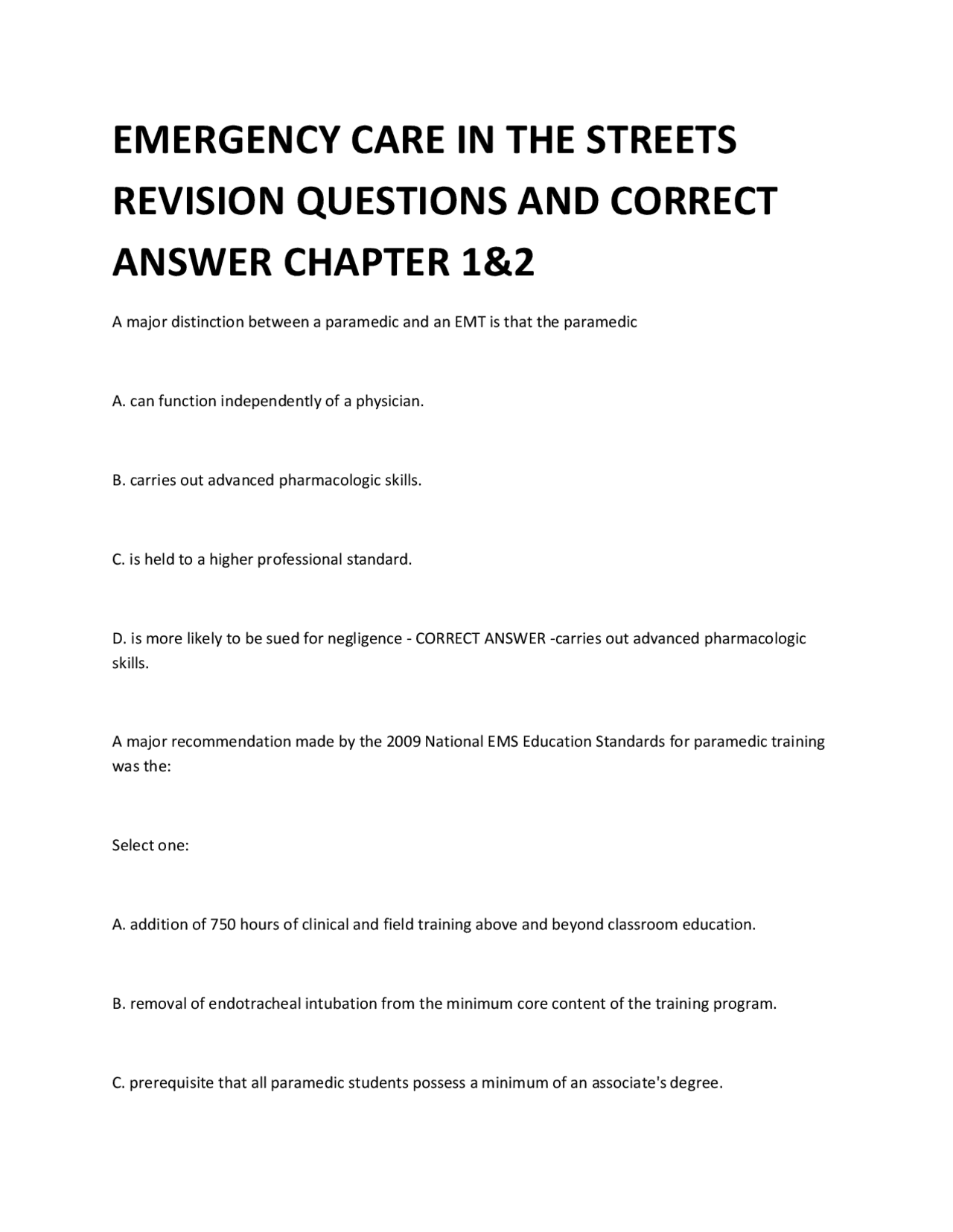 Emergency Medical Responder Skills and Best Practices | Exams Career ...