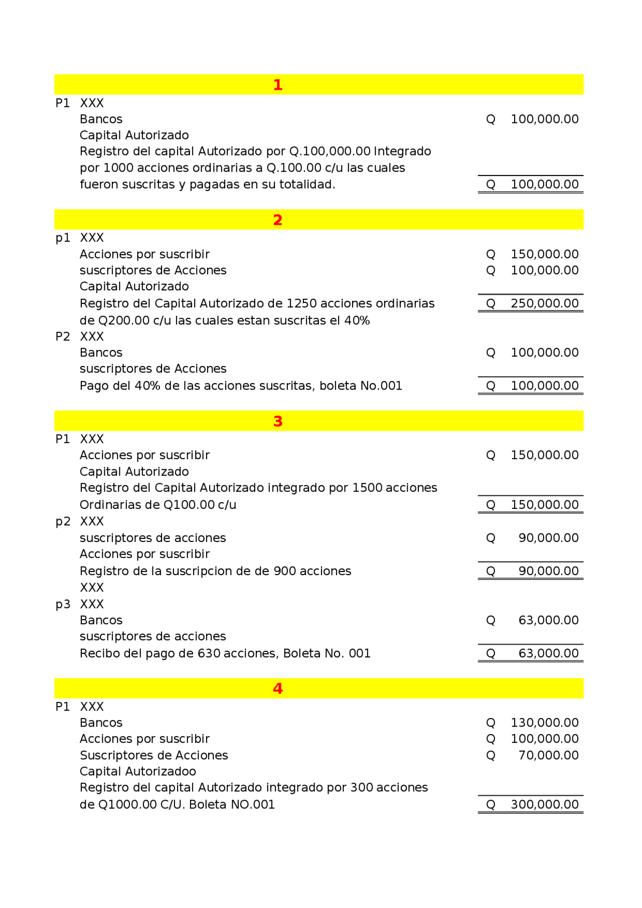 Ejercicio 18de practiquemos contabilidad | Ejercicios de Matemáticas | Docsity