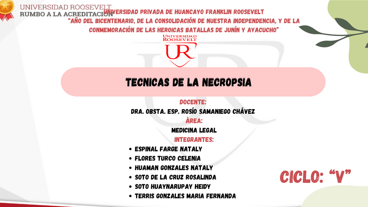 Técnicas de necropsia | Resúmenes de Obstetricia | Docsity