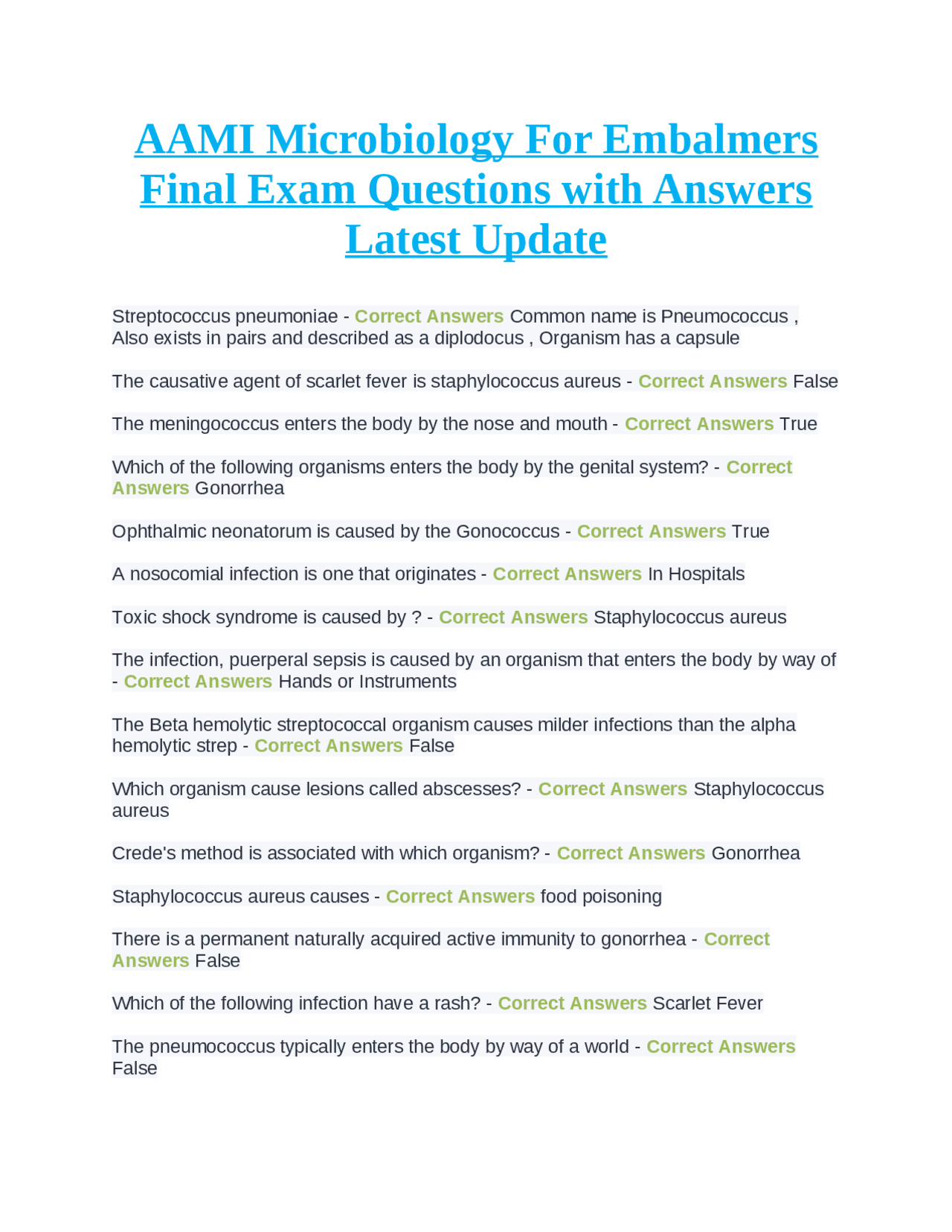 Microbiology: Bacteria, Viruses, and Infections | Exams Microbiology ...