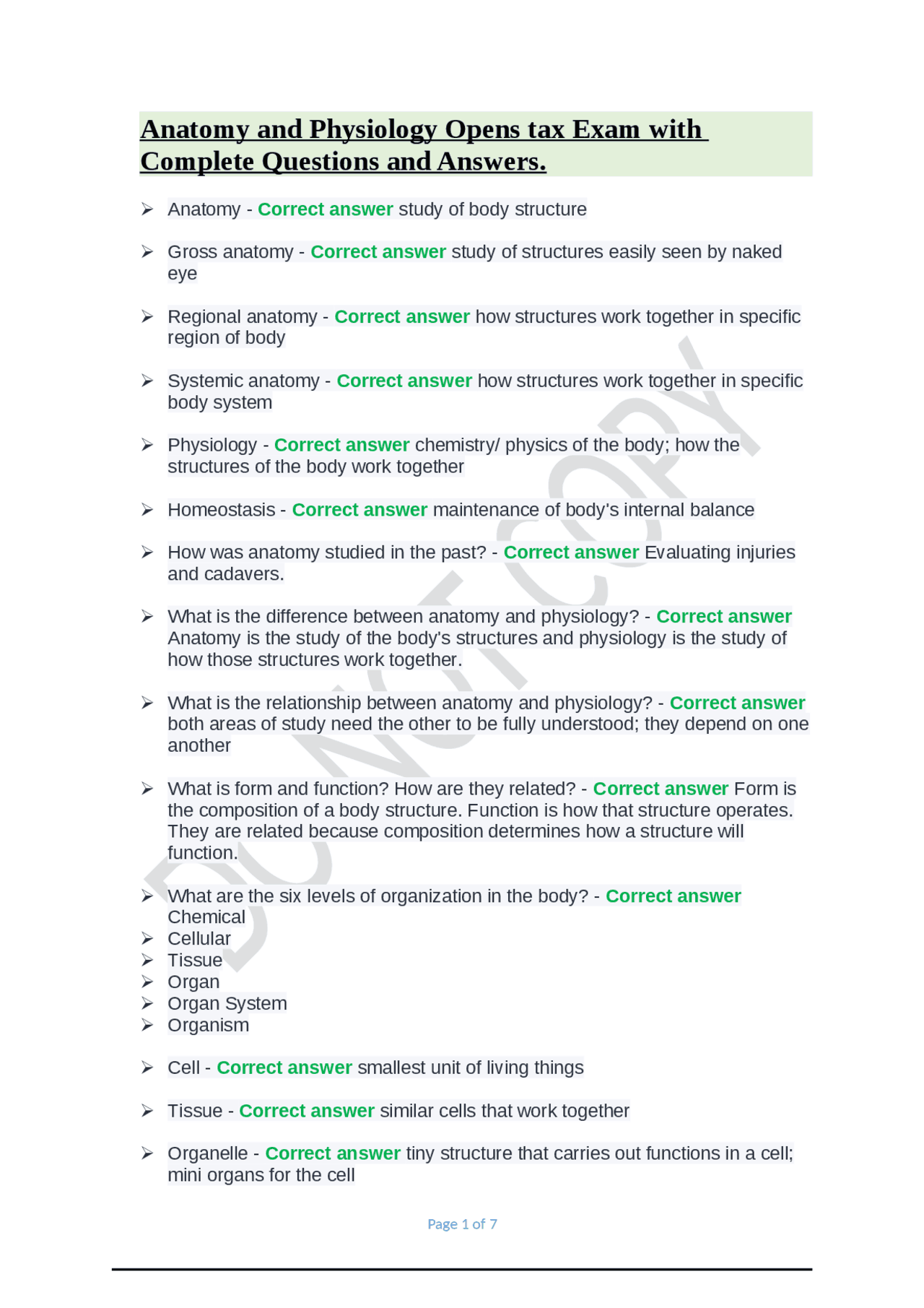Anatomy and Physiology Study Guide: Structures, Systems, and Functions ...