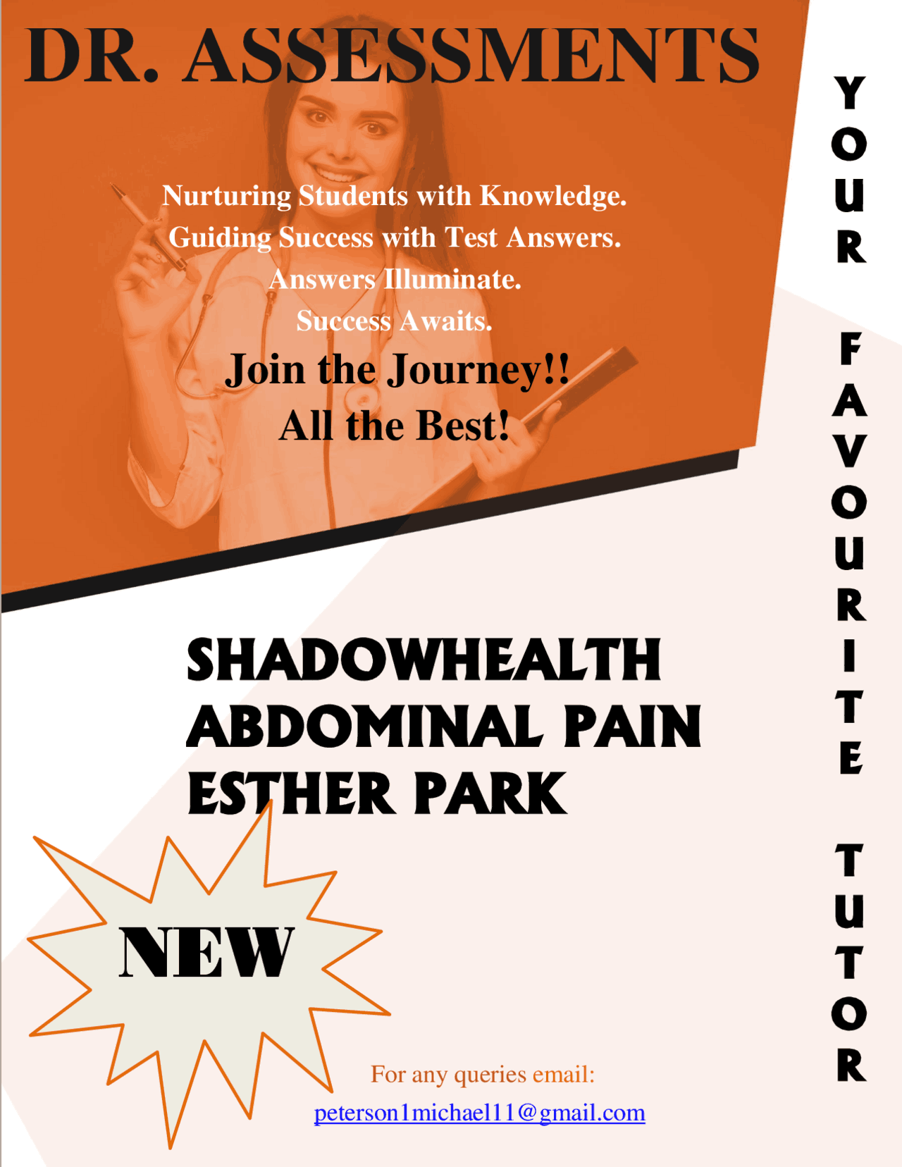 SHADOWHEALTH ABDOMINAL PAINSHADOWHEALTH ABDOMINAL PAIN PARK ESTHER PARK ...