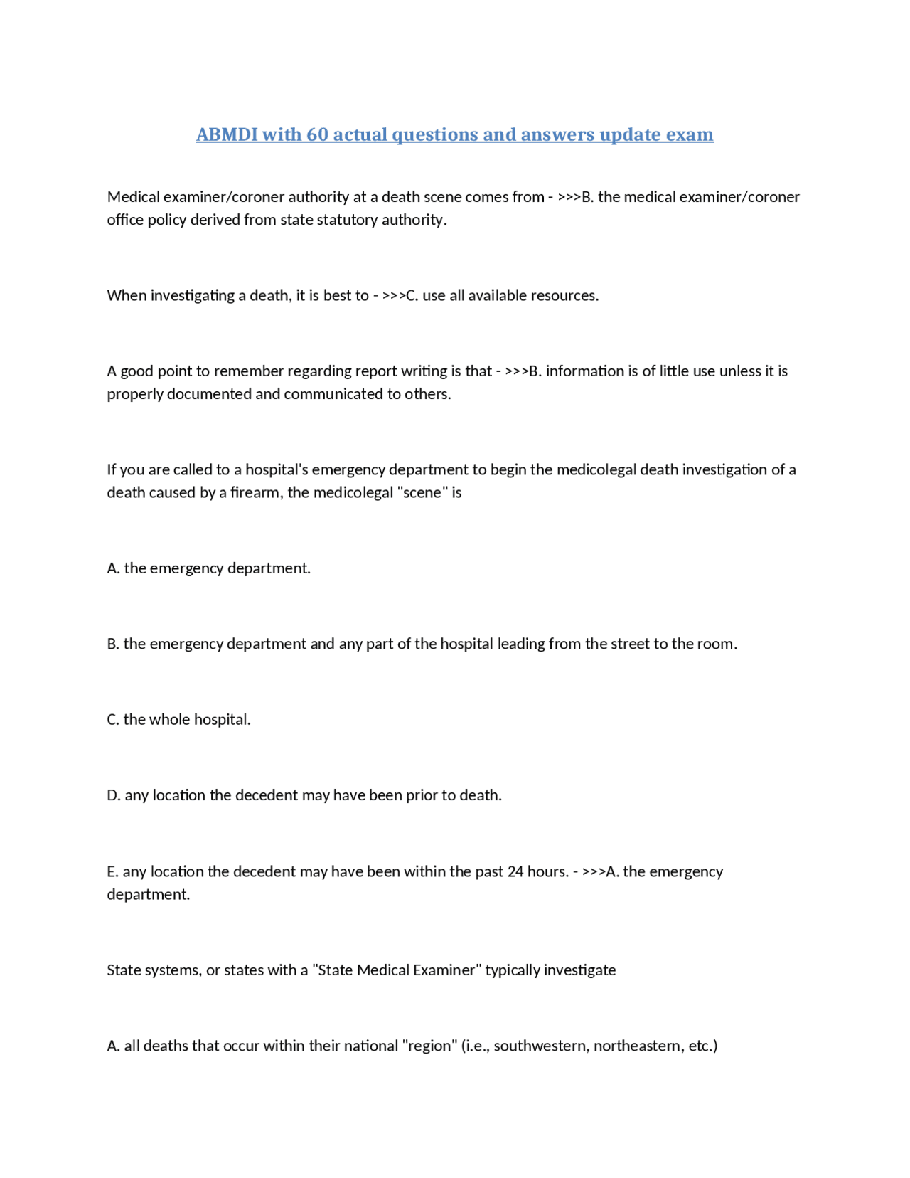 The Role and Responsibilities of a Medical Examiner | Exams Nursing ...