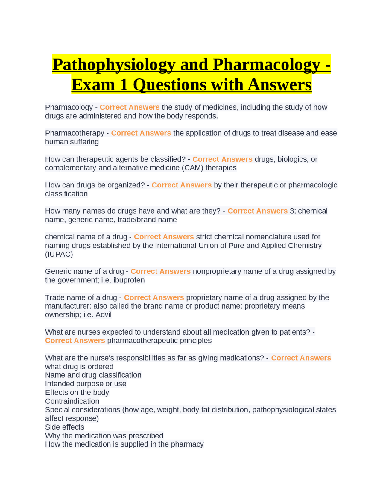 Understanding Drug Administration and Pharmacology | Exams Nursing ...
