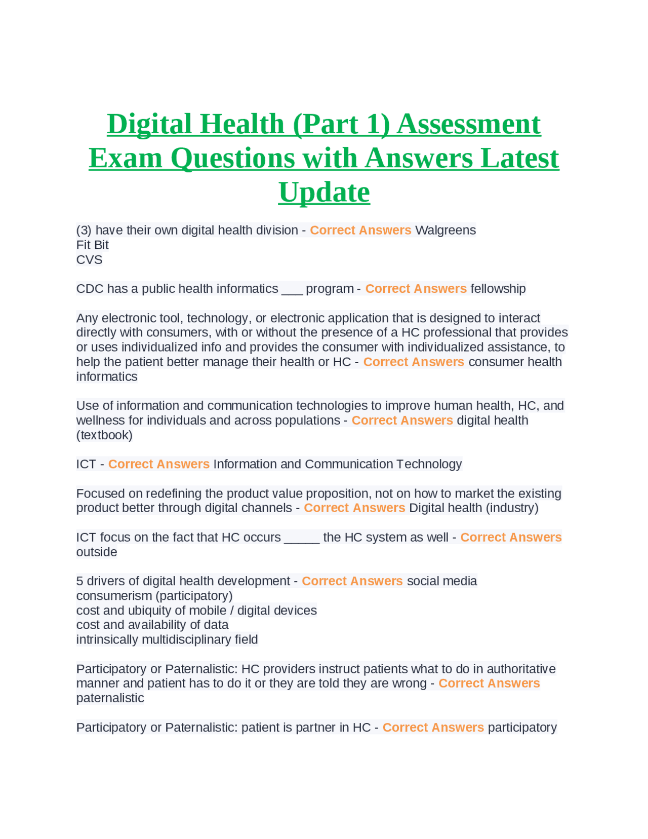 Digital Health: Key Players, Concepts, and Trends | Exams Health ...