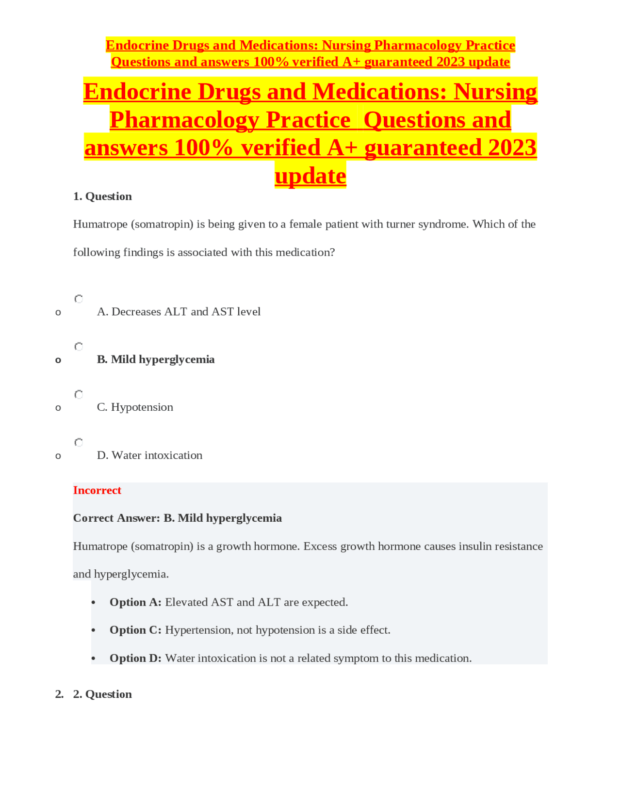 Endocrine Drugs and Medications: Nursing Pharmacology Practice ...